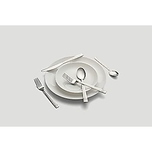 Cambridge Silversmiths Axis Sand 20-Piece Flatware Set, Service for 4,Silver