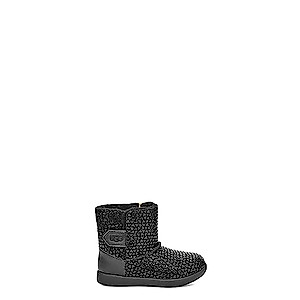 UGG Unisex-Child Keelan Gel Hearts Boot, Black, 6 Toddler