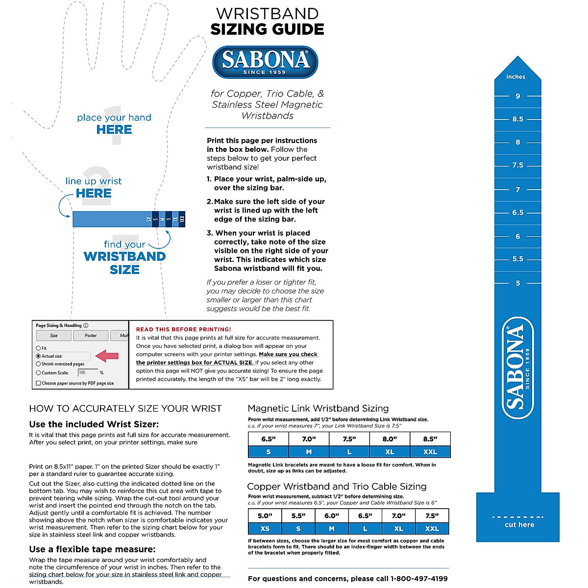 Sabona Copper Link Bracelet, Stacking Bracelet, Large/X-Large, 8.5”