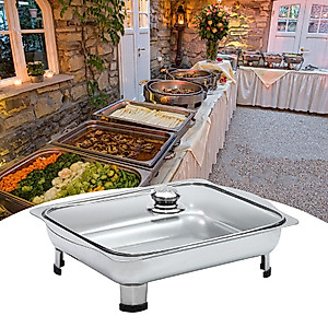 Chafing Dish Buffet Dish Tray Serving Tray Stainless Steel Chafer for Catering Events Holidays, arc