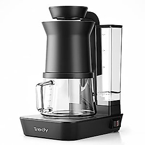 Tredy 2-in-1 Brew & Pour Over Coffee Maker, 2-Cup Automatic Coffee Maker Machine Brewer or Manual Pour Over Coffee Dripper (480ML/16OZ)