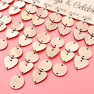 BESPORTBLE Wall Calendar SimpleCreative Nordic Style Hanging Wooden Calendar Pendant for Store Office Home Reminder Wall Calendar