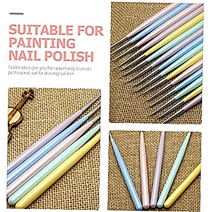 FRCOLOR 3 Sets nail brush Nail Drawing Pen nails kits Manicure Line Painting Pen nail art brushes DIY Nail Art Tools Acrylic Painting Tools nail striping brush fine painted nylon Nail Pen