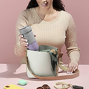 Oster Blend Active Portable Blender with Drinking Lid, USB Chargeable Personal Blender, Gray