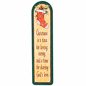 Christmas Greetings Bookmarks Set of 6 - Each Measures 6" Long x 1 1/2" Wide