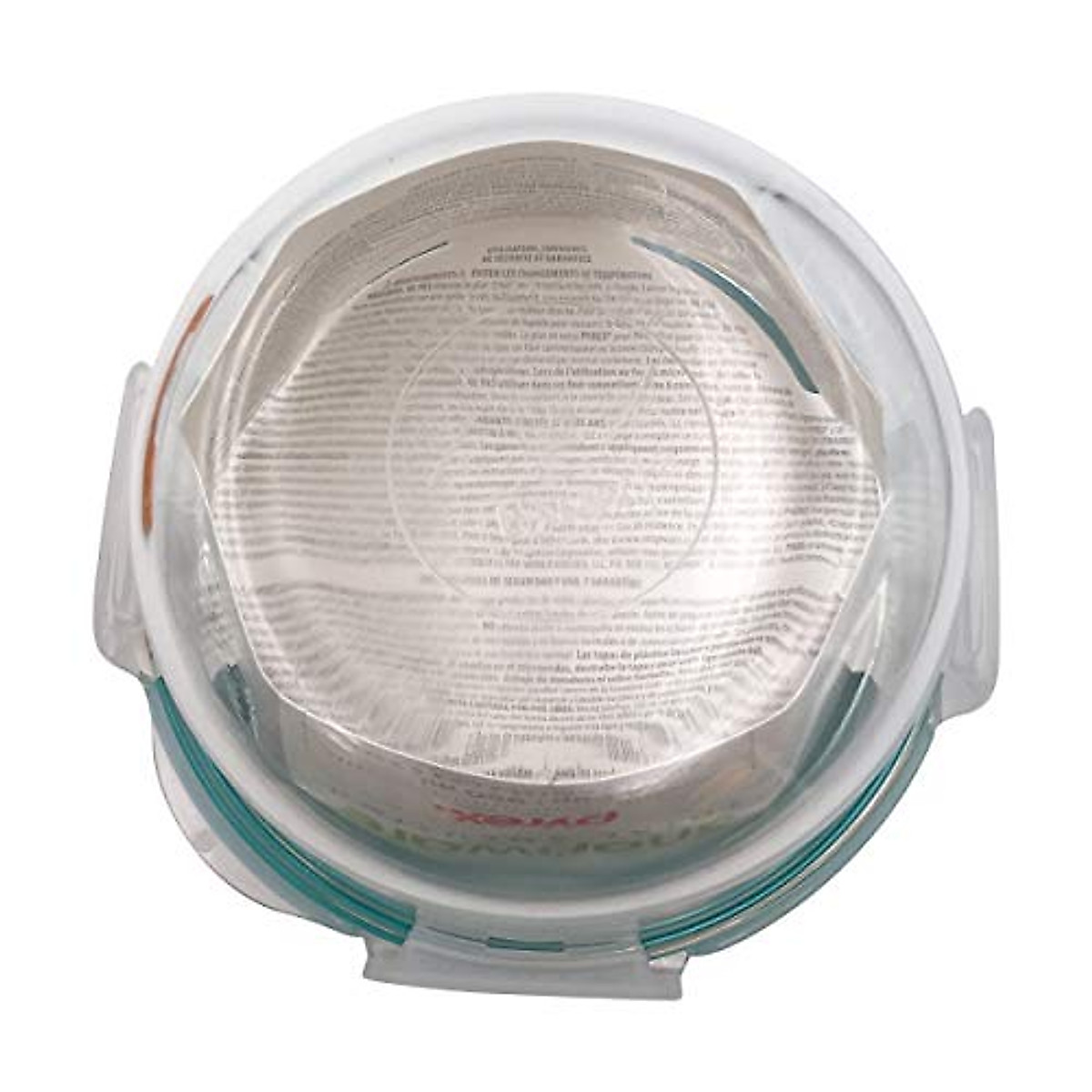 beyondeals 4-Cup Total Solution Glass Food Storage Container, 1.3 Pounds, Bundled Reusable Food Storage Bag Durable BPA-Free, Airtight Lid Round Container, Stackable [Pack of 2]