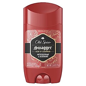 Old Spice Red Zone Anti-Perspirant Deodorant Invisible Solid Swagger, 2.6 Ounce (Pack of 3)