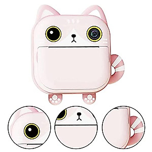 Kids Instant Print Camera | Mini Kids Camera with 2.4in HD Large Screen & Dual Lens,Cute Kids Camera for Girls Boys, Toddler Camera with Print Paper for 5-12 Years Old Kids Huugy