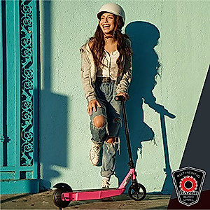 Razor Black Label E90 Electric Scooter for Kids Age 8 and Up, Power Core High-Torque Hub Motor, Up to 10 mph, All-Steel Frame