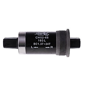 Easnea Heavy Duty Bike Bottom Bracket - 68mm, Square Taper, Alloy Body & Sealed Bearings - suit for Mountian Bike, Racing Road Bike, Folding Bike, Fixie 111mm