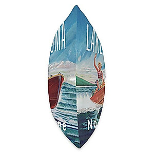 Comfy Cabin Lake Texoma No Wake Zone Speedboat Cabin Lakehouse Houseboat Throw Pillow, 16x16, Multicolor