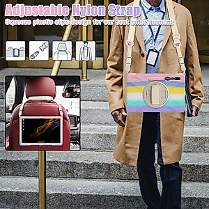 Shockproof Case for Galaxy Tab S8 Ultra 14.6 Inch 2022, Heavy Duty Rugged Cover with 360 Rotating Hand Belt Shoulder Strap S Pen Holder for Samsung Tab Ultra 14.6'' Tablet, Colorful Pink