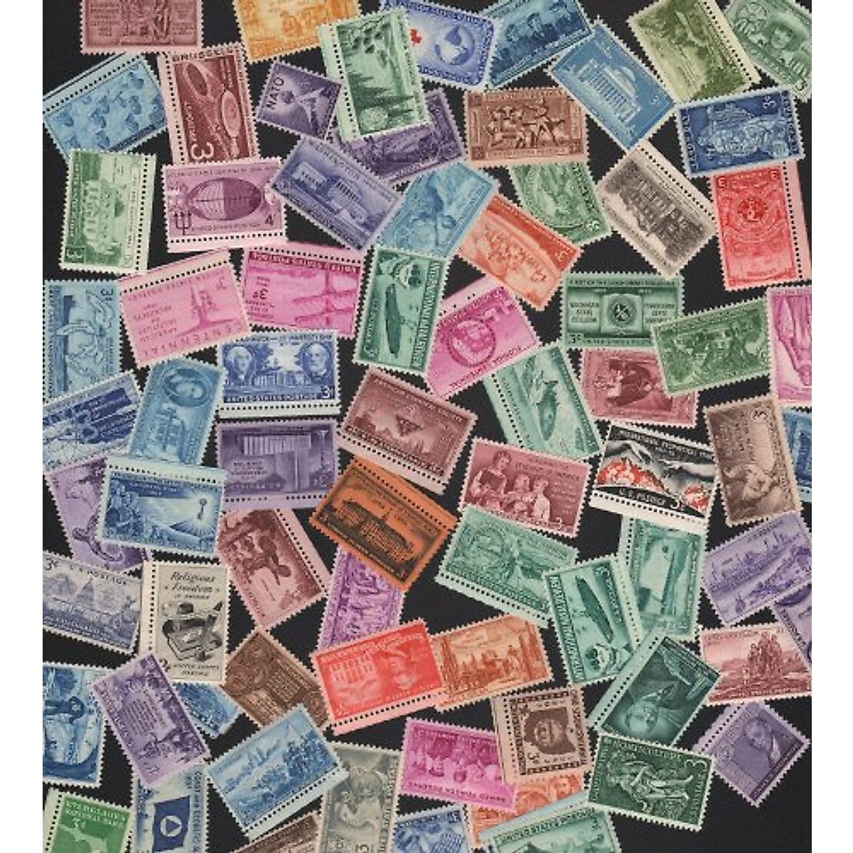 STAMP COLLECTING! BIG lot of 75 Vintage Commemorative Collectible US Postage stamps - All Stamps are New, Mint Condition ~ Very Nice Stamps!! Each Packet is different! (Reference Picture only)