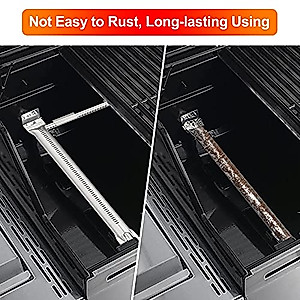 Coisien 18" Grill Burner for Weber Spirit 300 Series, Spirit E310 E320 S310 S320 E330 S330 SP330 with Up-Front Control Grills, 304 Stainless Steel Burner Tubes Replacement Parts for Weber 69787