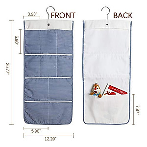 Hanging Organizer, Hanging Storage Bags, Cotton Fabric, 11 Pockets