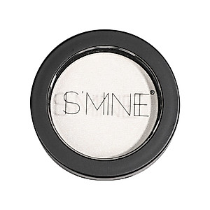 ISMINE Single Eyeshadow Powder Palette Shimmer Pearl White, High Pigment, Longwear Single White Eye Makeup for Day & Night (#01)