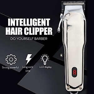 Metal Body Electric Clippers, Strong Power, No Damage to Pet Skin, Fine Adjustment of The First Five Gears, Large-Capacity Lithium Battery