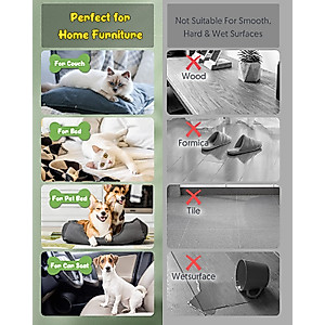 Neoflavie Pet Hair Remover Reusable Cat and Dog Hair Remover for Couch, Carpet - Upgraded Portable Lint Remover & Efficient Animal Fur Removal Tool.