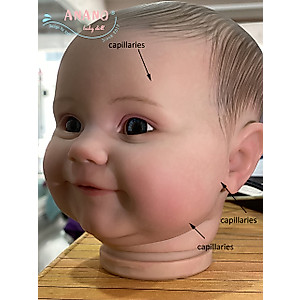 Anano Reborn Baby Doll Newborn 24 Inches Silicone Reborn Toddler Doll Hand Drawn Veins Baby Doll Real Life Size Baby Doll Toy for Age 3+ Birthday Gift Therapy for Dementia Patient
