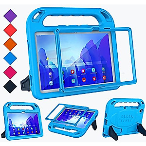 BMOUO Kids Case for Samsung Galaxy Tab A7 10.4 inch 2022/2020 (SM-T500/T503/T505/T507) - with Built-in Screen Protector, Shockproof Light Weight Handle Stand Galaxy Tab A7 10.4 Case for Kids, Blue