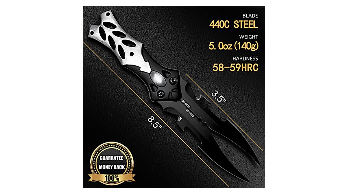 MADSABRE Dual Blade & Samurai Tanto Knife Set for Outdoor & EDC