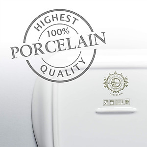 WM Bartleet & Sons 1750 Traditional Porcelain 19cm Cow Design Butter Plate with Lid – White