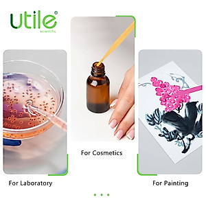 Utile 100pcs of Sterile Transfer Pipettes, Essential Oil Pipettes, Cap.5ml with 155mm Length, Low-Density Polyethylene Material, Individual Peel-Pack, 4320.0413.100