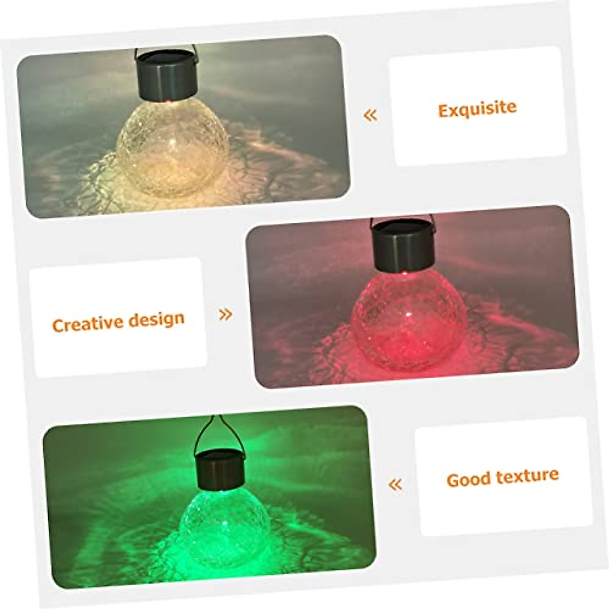 Uonlytech Solar Hanging Light Solar Lights Outdoor Outdoor Garden Lights Decorative Solar Lights Solar Powered Patio Lights Solar Tree Light Globe Lighting Solar Pathway Lights Yard Lights