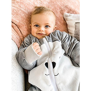 babystudio Premium Sleep Sack with Feet (POLAR BEAR, 0-6 Months) (Polar Bear, Medium (6-18M))