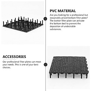 Hemobllo 40 Pcs Bottom Filter Canister Filters for Aquarium Fish Tank Stand Fish Tank Gravel Fish Tank Aquarium Under Gravel Bakki Shower Clapboard Bottom PVC Divider