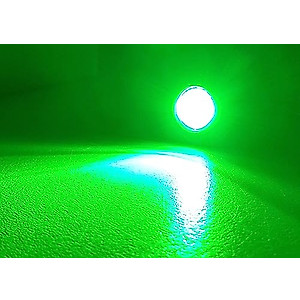 5/8 Inch Black 22mm Bolt Beam Green LED Accent Rock Lights with 20ft. AWG #26 Wire for UTV Off-Road Trucks Trailers Motorcycles RVs Boats ATVs