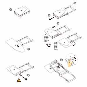 Hiding Ironing Board Foldable Ironing Station in Cabinet for Apartment & Small Room | Sturdy Folding Board, Easy-Release Lever 11.8 (W) x 5.5 (H) x Length 16.9 (L) White