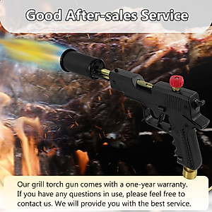 Cooking Propane Torch, Adjustable Kitchen Torch, Portable Flame Thrower Fire Gun, Used for Cooking, Steak, BBQ, Campfire (Stand included, Tank not included)
