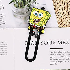 Cartoon Bookmarks for Kids 3D Non-Slip Anime Bookmark Page Holder Unique Gift Idea Anime PVC Book Marker Reading Accessories for 100th Day of School Gift,Girls,Book Lovers,Students,Christmas