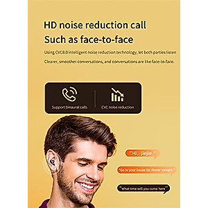 Fiudx Earbuds Bluetooth Wireless Headphones - Touch Control Bluetooth 5.0 Stereo in Ear Mini Earbuds Christmas Birthday Present Gift for Kids Adults