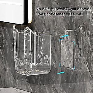 Generic Wall Mounted Wipes Dispenser, Wipes Wall Holder, Bathroom Wet Wipes Wall Mounted Holder, Toilet Paper Holder with Shelf, Flushable Wipes Dispenser Wall Mounted (1PCS White)