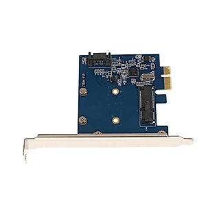 balikha High Combo Card Adapter 6Mbps PCI E to MSATA 3.0 SSD & SATA3.0