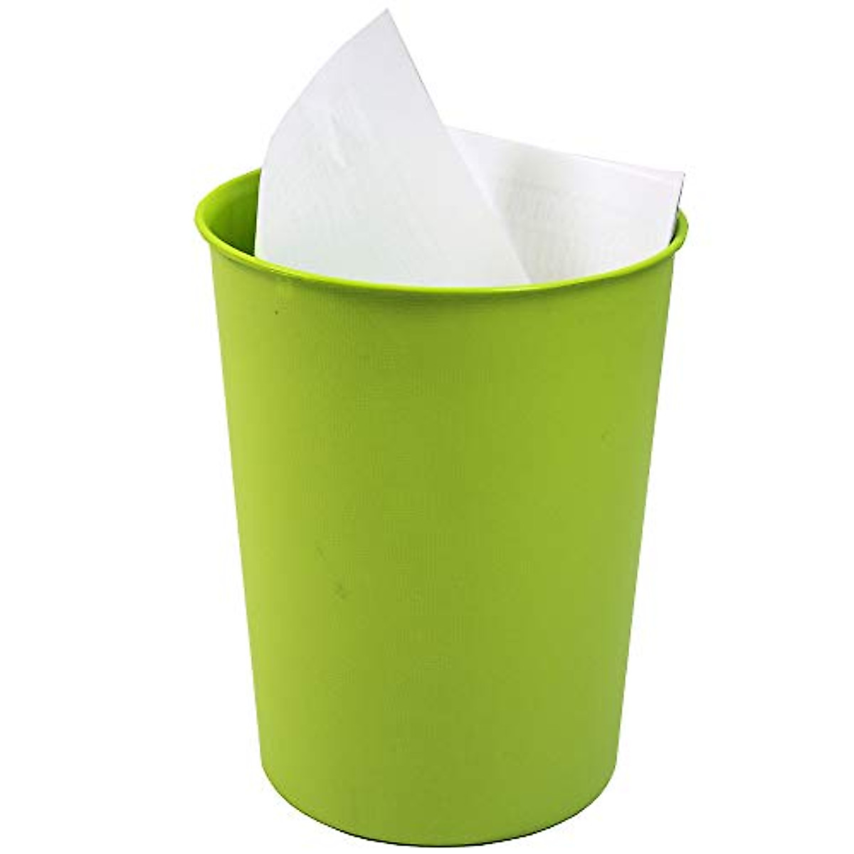 JVL 15-223GN Quality Vibrance Bright Green Lightweight Plastic Waste Paper Basket Bin