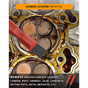 Gighipop Super Carbide Gasket Scrapper Tool, 1-1/4 Inch and 5/8 Inch-Carbide Scraper for Metal, Carbide Scraper Set(2 Pack)