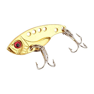 Fishing Spoons, Spoon Fishing Lures Fishing Spinner Baits Crank Baits Metal Sequin with Treble Hooks Flutter Fish Lures Tackle for Bass Crappie Trout Steel Head Salmon Pike Walleye Shad Freshwater