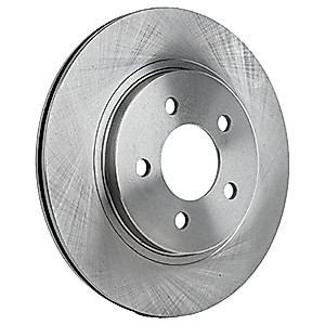 Qpmalsns Brake Rotor Brake Pad Kit Fits Rear Solid 2-Wheel Set RWD (Cast Iron)