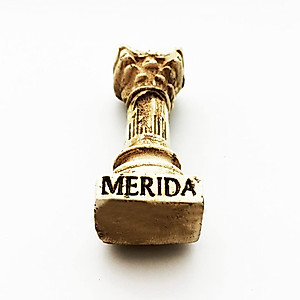 Merida Mexico 3D Pillar Fridge Magnet Souvenir Gift,Handmade Home & Kitchen Decoration Merida Refrigerator Magnet Collection