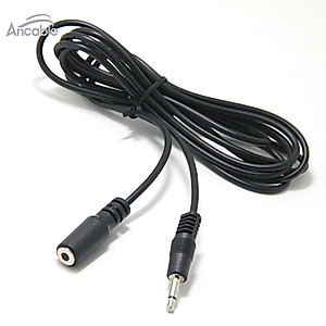Ancable 2-Pack 6-Feet 2.5mm TS Monaural Mini Mono Audio Plug Jack Connector Male to Female Extension Cable for Harmony IR Blaster