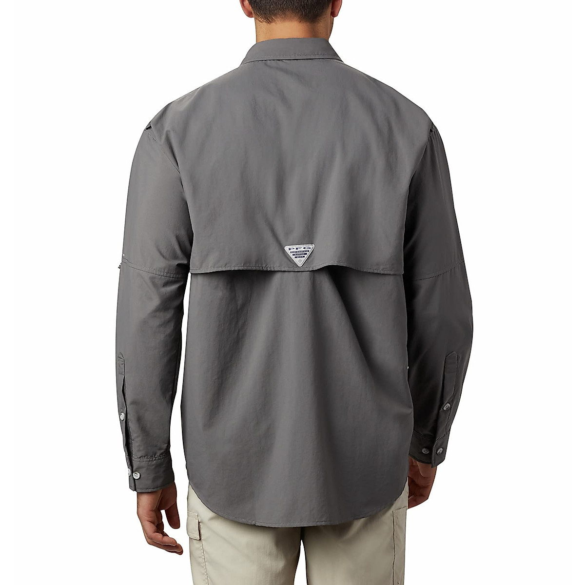 Columbia Men's Pfg Bahama Ii Long Sleeve Shirt, City Grey, X-Large