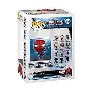 Funko POP! Marvel: Civil War Build A Scene - Spider-Man - Captain America - Collectable Vinyl Figure - Gift Idea - Official Merchandise - for Kids & Adults - Movies Fans