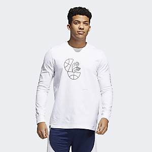 adidas mens Handle Biz Long Sleeve Black X-Small