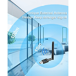 ZEXMTE Bluetooth Adapter for PC 5.1, Long Range USB Bluetooth Adapter 328FT/ 100M Bluetooth Dongle 5.1 EDR, Bluetooth Adapter for PC Windows 11/10/8/7-Bluetooth USB Adapter for Computer/Laptop