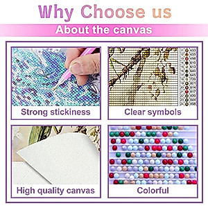 Diamond Painting Kits for Adults 5D Diamond Art Kit for Beginners, Mantis DIY Paint with Round Full Drill Diamonds Paintings Gem Art for Home Wall Decoration Gift 12x16 inch