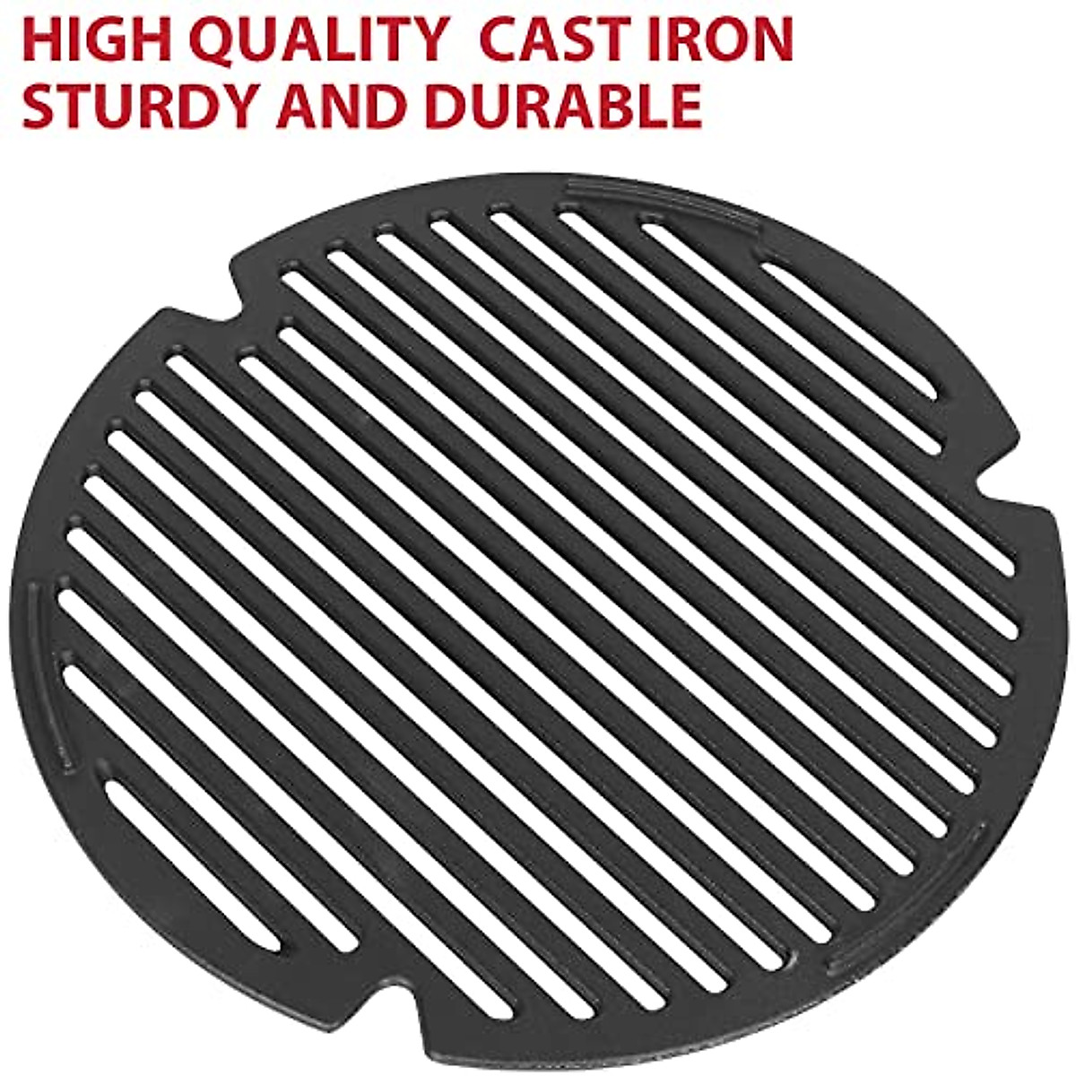 GLOWYE Cooking Grate for Kamado Joe KJ15090620, Grill Grate for kamado Joe Grill Accessories, Sear Plate for Kamado Joe Classic I, Classic II, Classic III Series & Kamado Joe JR, Cast Iron