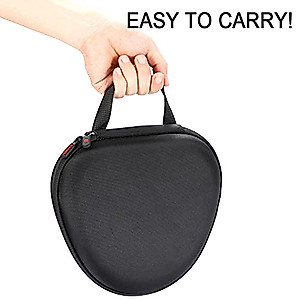 Hard Travel Carrying Case for Apple AirPods Max Headphone and It's Accessories, Protective Storage Bag - Black(Black Lining)